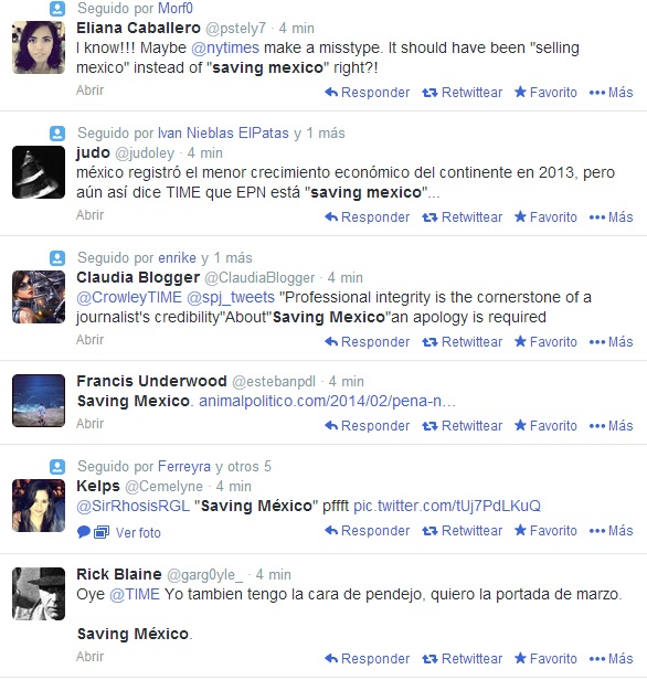 ¿Saving Mexico? Polémica en redes tras portada de Peña Nieto en la ...