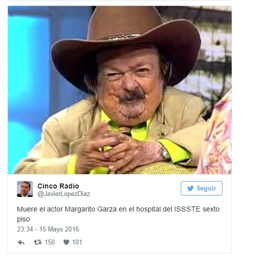 Lástima, Margarito Se Nos Fue: Murió Este Domingo El Comediante A Los ...