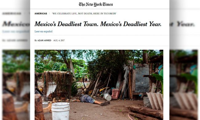 The New York Times Afirma Que 2017 Es El Año Más Mortal De México ...