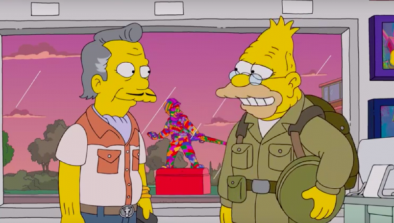 #Video Love Is Love, Revelan Romance Gay Del Abuelo Simpson