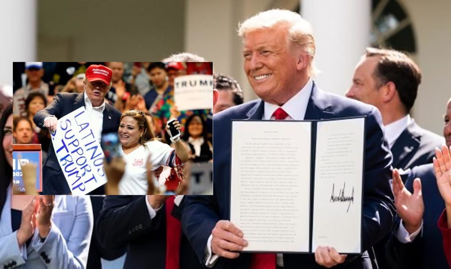 Trump Inicia Campaña Alagando A Latinos Con Mira A Próximas Elecciones