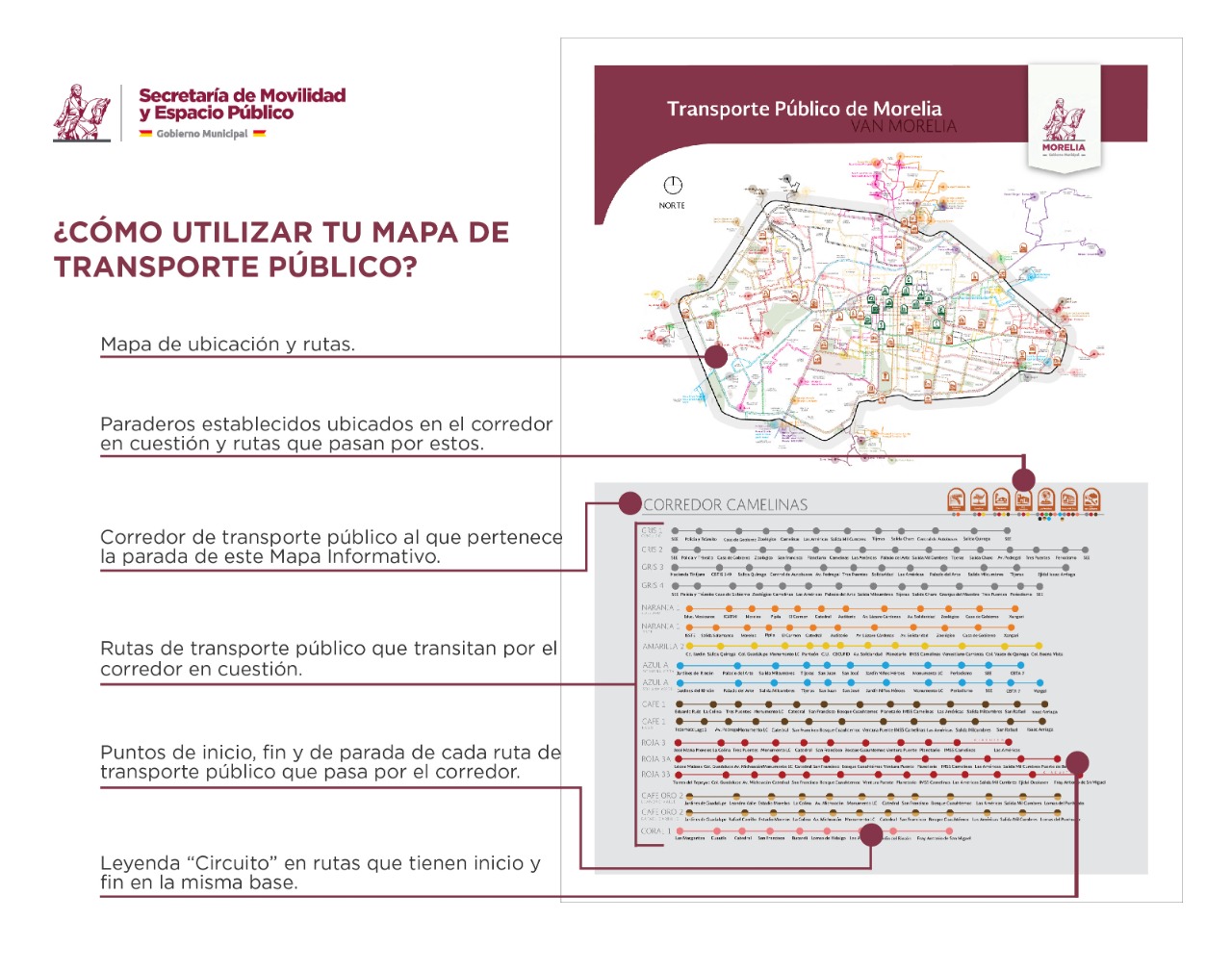 Morelia: Colocarán Mapas De Rutas En Paradas De Transporte Público ...