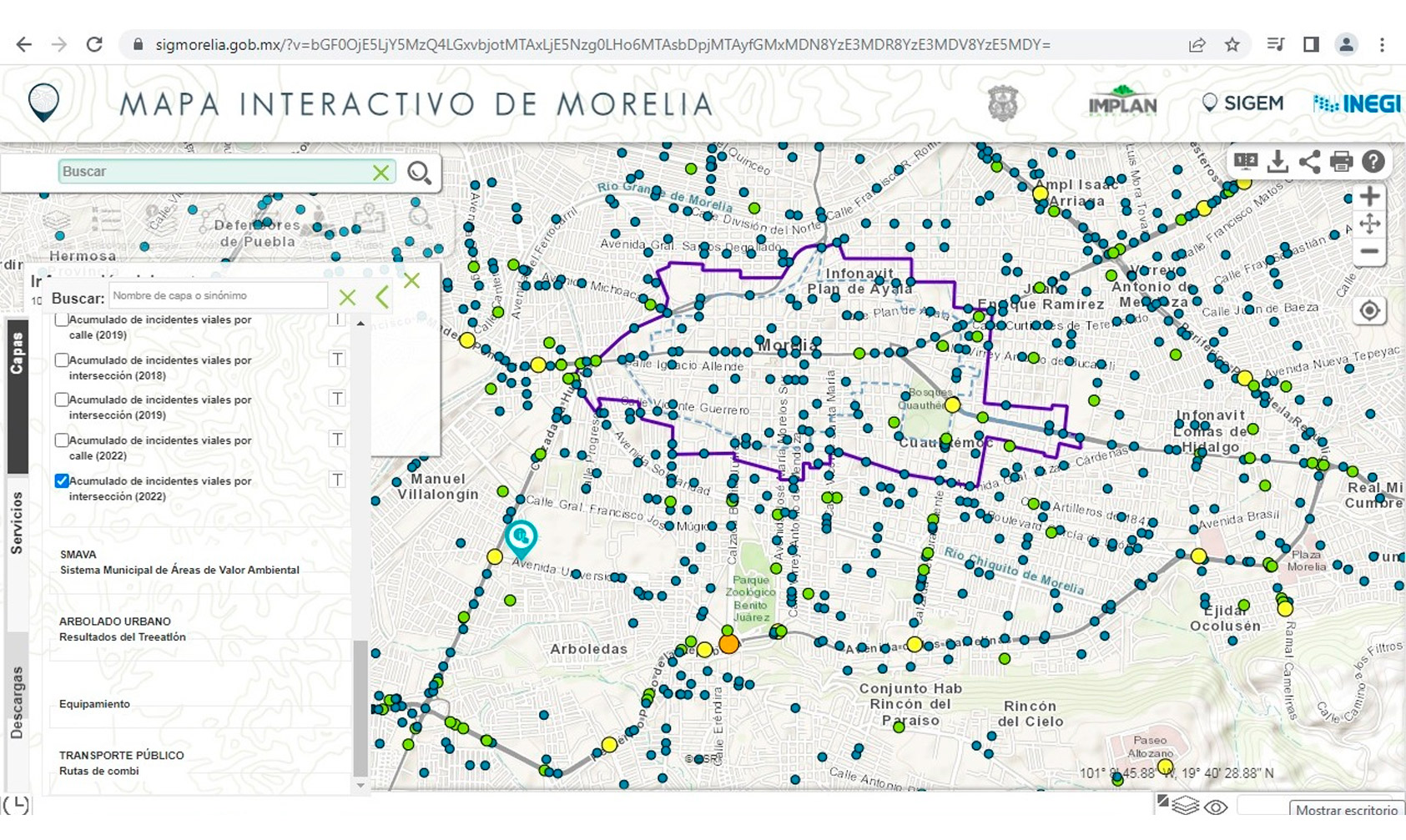 Según Mapa Virtual De Morelia: Cruces Con Libramiento Donde +Se ...