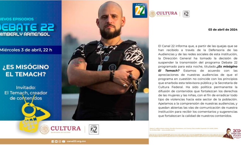 No Se Agüite Mi Compa: Canal 22 Suspende Programa De Debate Con El ...